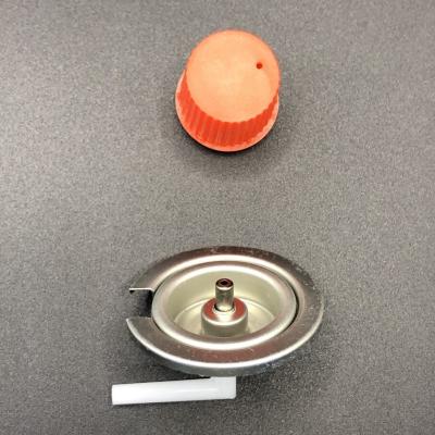 China Butane Gas Valve 1/4 Inch NPT Buna Outer Gasket Brass Stem Straight for Double Gas Stove for sale