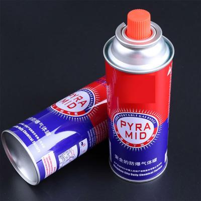 China Butane Gas Canister 65x158mm 220g 227g Tinplate Straight Wall for Camping BBQ for sale