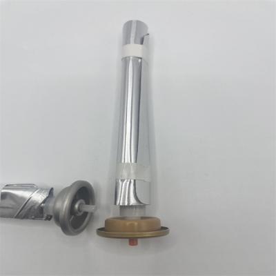 China Temperature Resistant PETG Aerosol Sleeve Bag 60°C Cylinder Valve Spray Packaging for sale