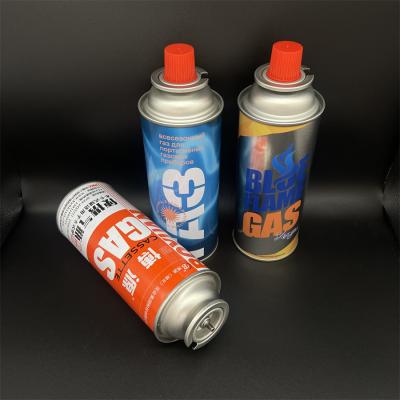 China 220g Butane Gas Canister for Portable Heaters and Camping Stoves - 400ml Capacity with Quick-Connect Valve for sale