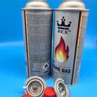 China Refillable Butane Gas Can 130g for Camping Stove Portable Fuel Canister UN Certified for sale