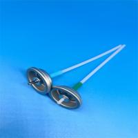 China Metered Aluminum Aerosol Valve 50-200mcl Spray Rate Single Use Button Actuator Free Sample for sale