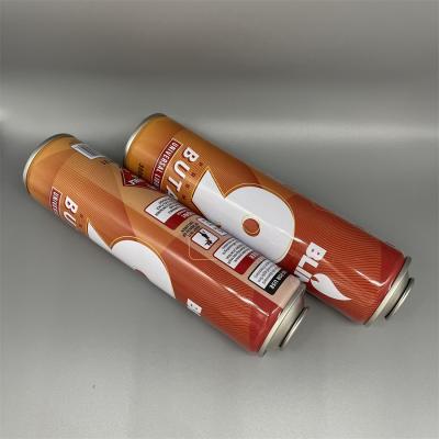 China Empty Butane Fuel Canisters 360-Degree Dual-Valve Ready-to-Fill Vessels 200ml for sale