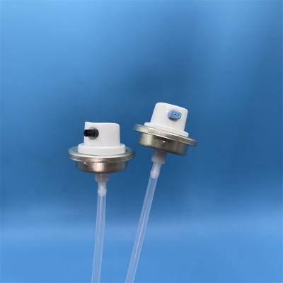 China Female Mount Glue Spray Valve for Aerosol Cans 360 Degree Dispensing Anti Clogging Nozzle for sale