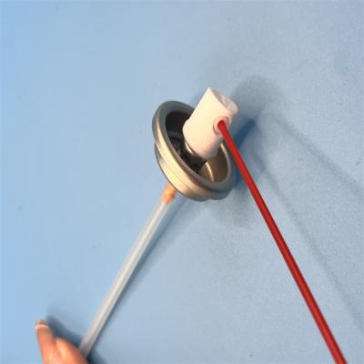 China Dual Orifice Aerosol Valve Stainless Steel Spring 1 Inch Mounting Cup for Paint Spray Cans for sale