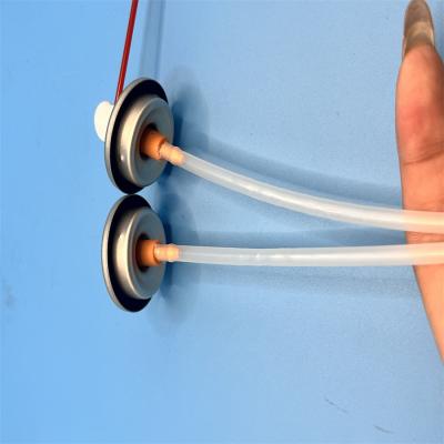 China Stainless Steel Spring Spray Paint Aerosol Valve 25.4mm Clear Lacquered Tinplate for sale