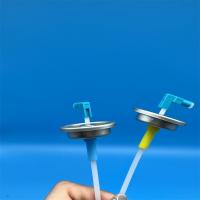 China Tinplate Metered Aerosol Valve 1 Inch Threaded Male for Consistent Spray Medical Industrial for sale
