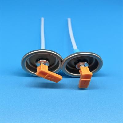 China Metered Aerosol Valve 50-200mcl Spray Rate Universal One Inch Port Button Actuator for sale