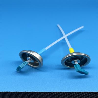 China Metered Aerosol Valve Button Actuator 50-200mcl Spray Rate Free Sample Aluminum for sale