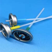 China Aluminum Metered Aerosol Valve Button Actuator 50-200mcl Spray Rate One Inch for sale