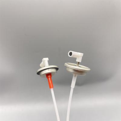 China Food Grade Metered Valve 1 Inch Aluminum Button Actuator for Aerosol Cans for sale