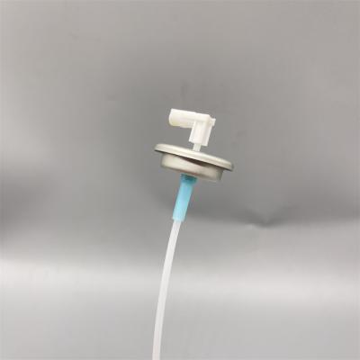 China Commercial Metered Valve for Air Fresheners 25ul to 150ul Dosage Tinplate or Aluminum Mounting Cup for sale