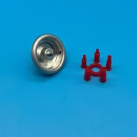 China Butane Lighter Gas Refill Spray Valve 1/4 NPT Double Orifice 2x0.51mm Red Stem for sale