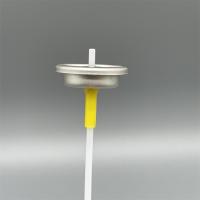 China Food Grade Aerosol Metering Valve 1 Inch Plastic Stem 25ul to 200ul Dosage for sale