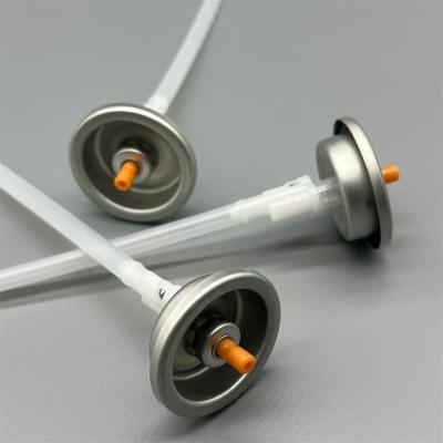 China 360 Degree Aerosol Valve with Actuator 2x0.51mm Orifice for Automotive Care for sale