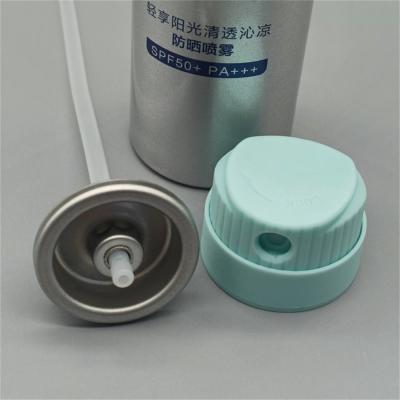 China Fine Mist Sunscreen Spray Pump Valve 0.35mm Output for Skincare Precision Dispensing for sale