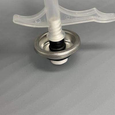 China PU Foam Valve Short Stem Food Grade Hygienic Design 1x0.46mm Orifice Stainless Steel Spring for sale