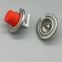 China 1 Inch Portable Butane Camping Stove Valve 1500pcs/Carton with Red Cover for Outdoor Cooking for sale