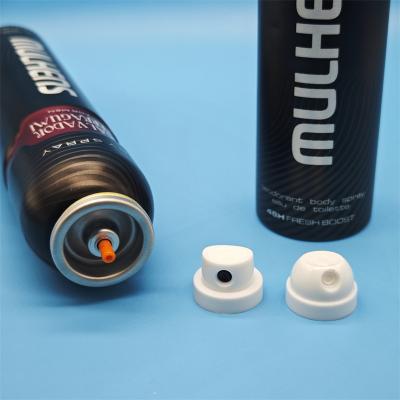 China Precision Metered Dose Aerosol Deodorant Body Spray Valve 360 Degree Leakproof Actuator for Personal Care for sale