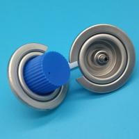 China High Flow Industrial Gas Canister Valve 1 Inch CGA 580 for Welding Cutting with Tamper Proof Safety Cap for sale