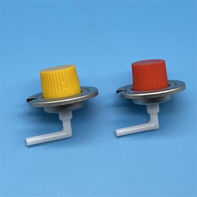 China Portable Gas Stove Valve with Red Cap for Camping 1/4 Inch Thread Outdoor Cooking for sale