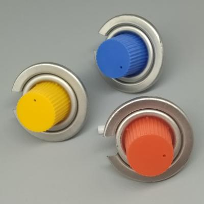 China 1 Inch Butane Gas Stove Valve with Cap for Portable Camping Stoves for sale