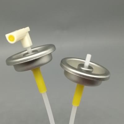 China 1 Inch Metered Aerosol Valve Precision Microliter Dosing for Lubricants Cleaners for sale