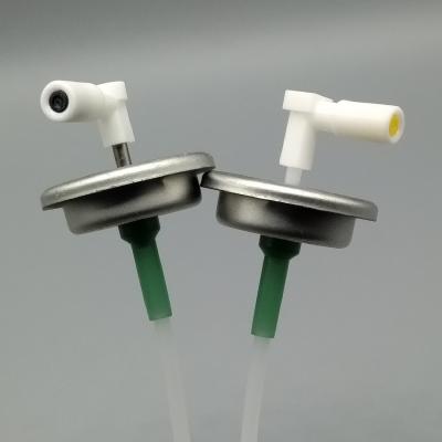 China 1 Inch High Plastic and Metal Stem Aerosol Valve 20mm for Air Freshener 100μL Dose for sale