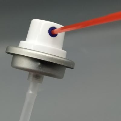 China WD-40 Lubricant Aerosol Valve with Locking Straw 360 Degree Spray for sale