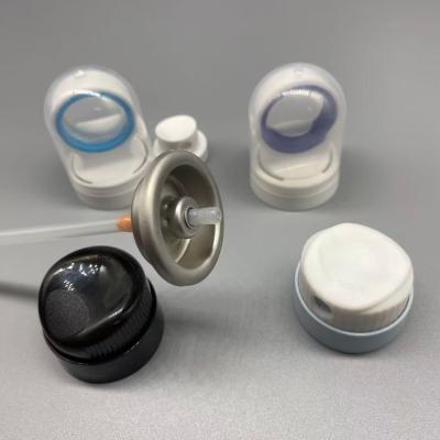 China Aerosol Sunscreen Spray Valve 360-Degree Clog-Resistant Nozzle 20mm Output for sale