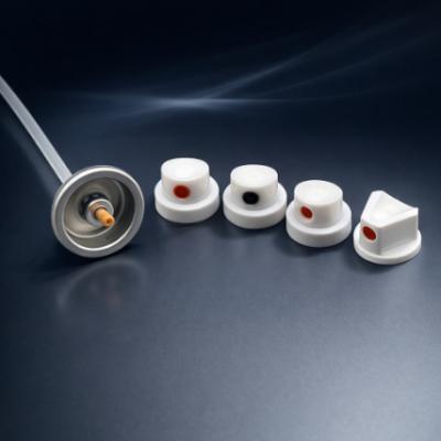 China Pre-Colored Male Aerosol Paint Valve 1 Inch Strong Sealing UV Resistant Finish for sale