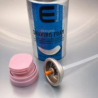 China Shaving Foam Aerosol Valve Ergonomic Trigger Corrosion Resistant Plastic Metal Airtight Seal 35mm for sale