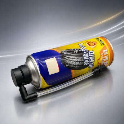 China 1 Inch Tinplate Aerosol Tire Inflator Valve JC-6594 with TE-140 Actuator for Tire Maintenance for sale