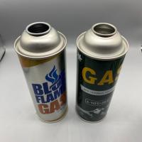 China Cassette Gas High Pressure 18-21 Bar Aerosol Empty Tinplate Can 65mm 57mm for sale