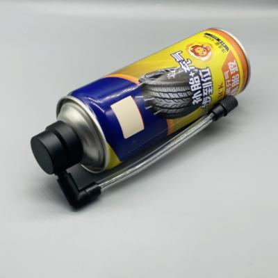 China One Inch Aerosol Tire Inflator Valve with Tinplate Construction and OEM Customization for Automotive Care for sale