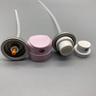 China Hair Sheen Pressurized Dispenser, Hair‑Gloss Aerosol Valve For Hair‑Care Finishing Spray Salon Beauty Packaging for sale