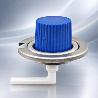 China 1-Inch Tinplate Butane Gas Valve for Controlled Dispensing with Multi-angle Operation for sale