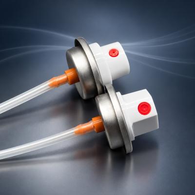 China Color-Finished Male Aerosol Valve & Actuator Assembly with Strong Sealing Performance and UV-Resistant Coating for Custom Packaging for sale