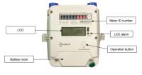 China Plastic Enclosure LoRaWAN Gas Meter Gas Smart Metre RHF1S061 for sale
