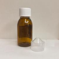 China Amber Glass Bottle 80ml with CRC Cap Safety Ring Child Resistant Packaging for sale