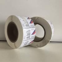 China Custom Self Adhesive Paper Labels Roll 4x6 Inch Waterproof Food Safety Stickers for Packaging for sale