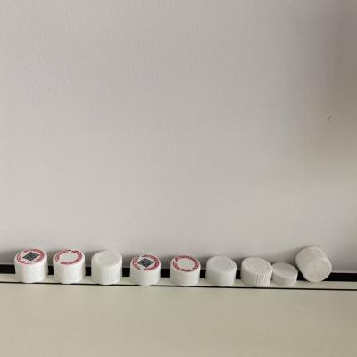 China PE White CRC QR Code Cap Screen Printing Red Writing Fit 16oz 500ml 473ml Amber Cough Syrup Wockhardt Medicine Arch Bottle for sale