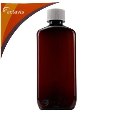 China 16oz Square Plastic Bottle for Liquid Medicine Food Industrial Grade Fast Shipment for sale