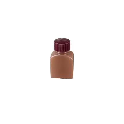 China 10ml HDPE Plastic Bottle with PP Screw Cap and 30ml Measuring Cup for Hair Dye for sale