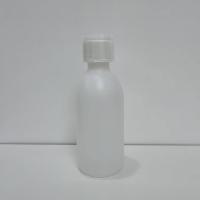 China PE Liquid Medicine Plastic Bottle 250ml 8oz Translucent Round Frost Child Resistant Cap Foil Seal for sale