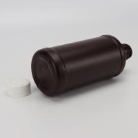 China Child Proof Cap 500ml 16oz Translucent Frost PE Liquid Medicine Bottle Leak Proof Closure for sale