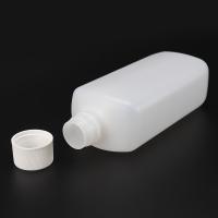 China Child Proof Cap 500ml 16oz Translucent Frost PE Liquid Medicine Bottle Leak Proof Closure for sale
