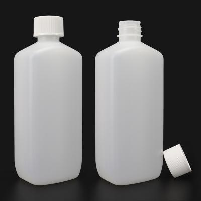 China HDPE Arch Frost Coffin Bottle 500ml Child Resistant Cap Foil Seal Liquid Cough Syrup for sale