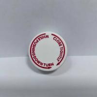 China 28mm Red Child Resistant Cap PET Base Material Screw Cap with Induction Seal for Plastic Bottles for sale