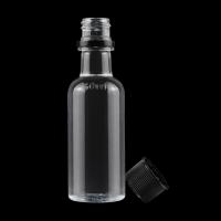 China 50ml PET Transparent Plastic Bottle Long Neck Empty Container for Juice Beverage Packaging for sale